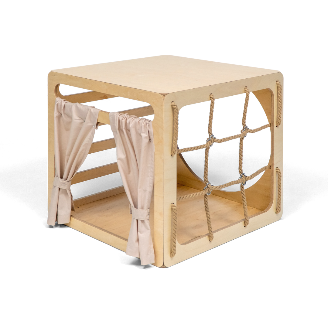 CUBITRI® Climbing Play Cube With Rope Window | Nordikinder