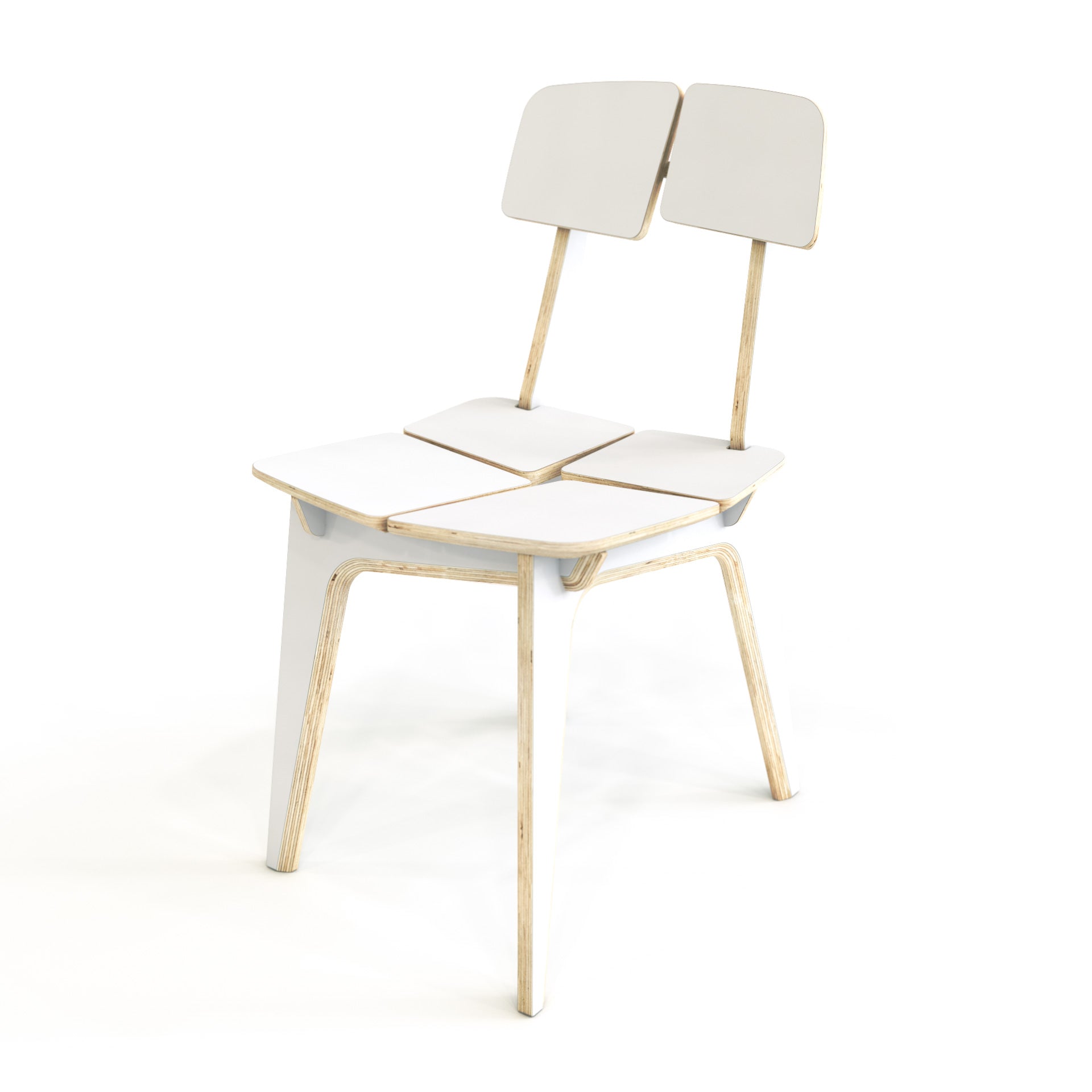 Woodpecker Wooden Dining Chair - White | Nordikinder